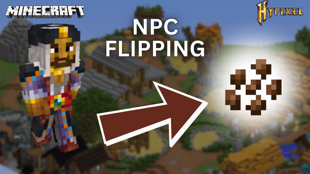 NPC Flipping Trick Hypixel Skyblock | Money Making | JVs Gamming - YouTube