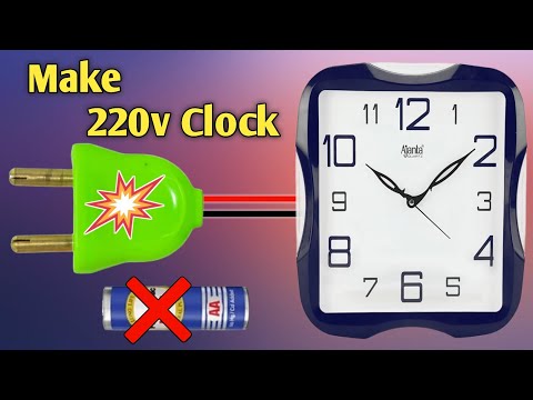 Run Any Clock Direct 220V Ac || 220v To 1.5v Converter || Lifetime Run Any Clock With Any Battery