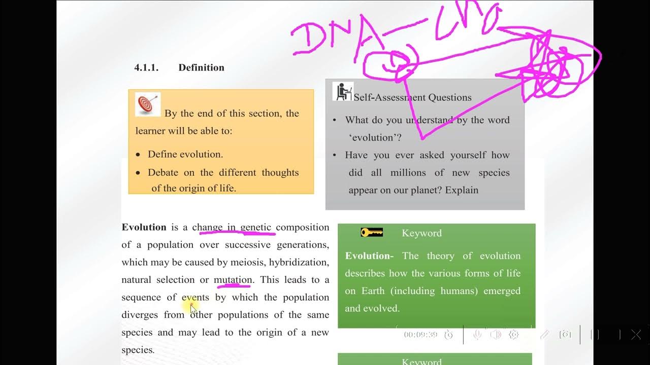 12 ክፍል ባዮሎጂ በአማርኛ Grade 12 Biology Unit 4 Evolution Part 1 - YouTube