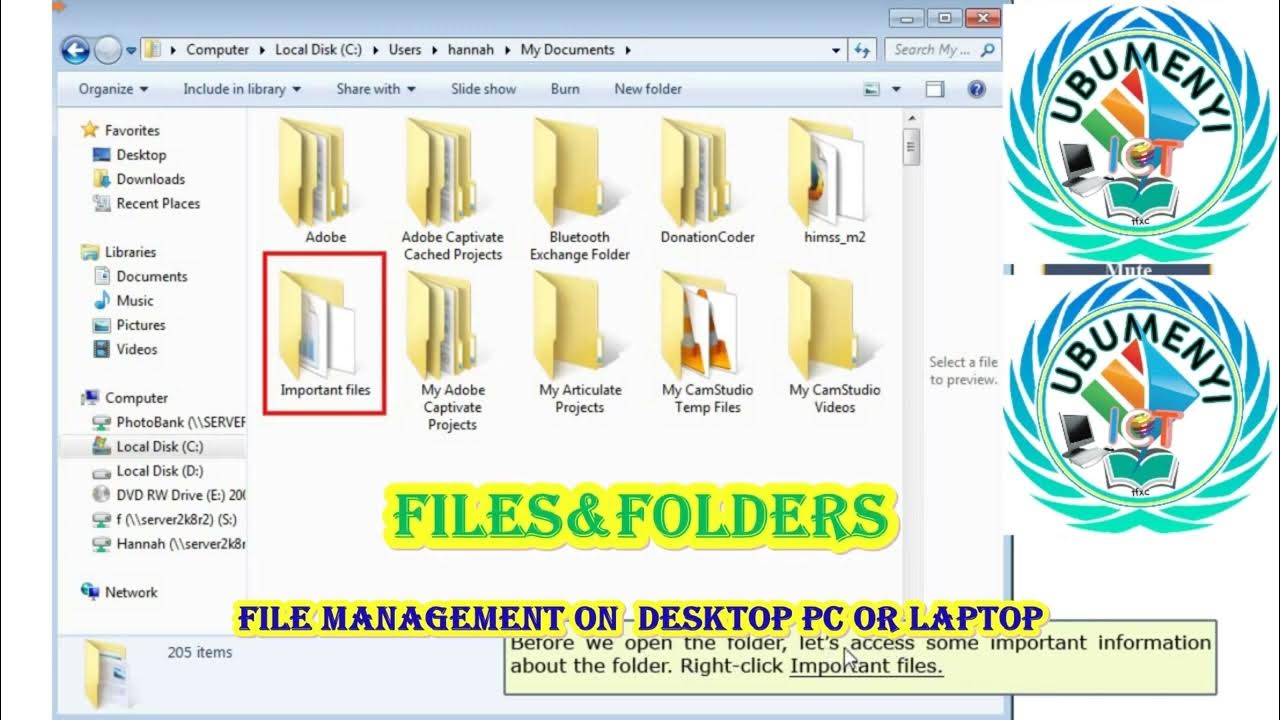 COMPUTER FILE MANAGEMENT FILE FOLDER - YouTube