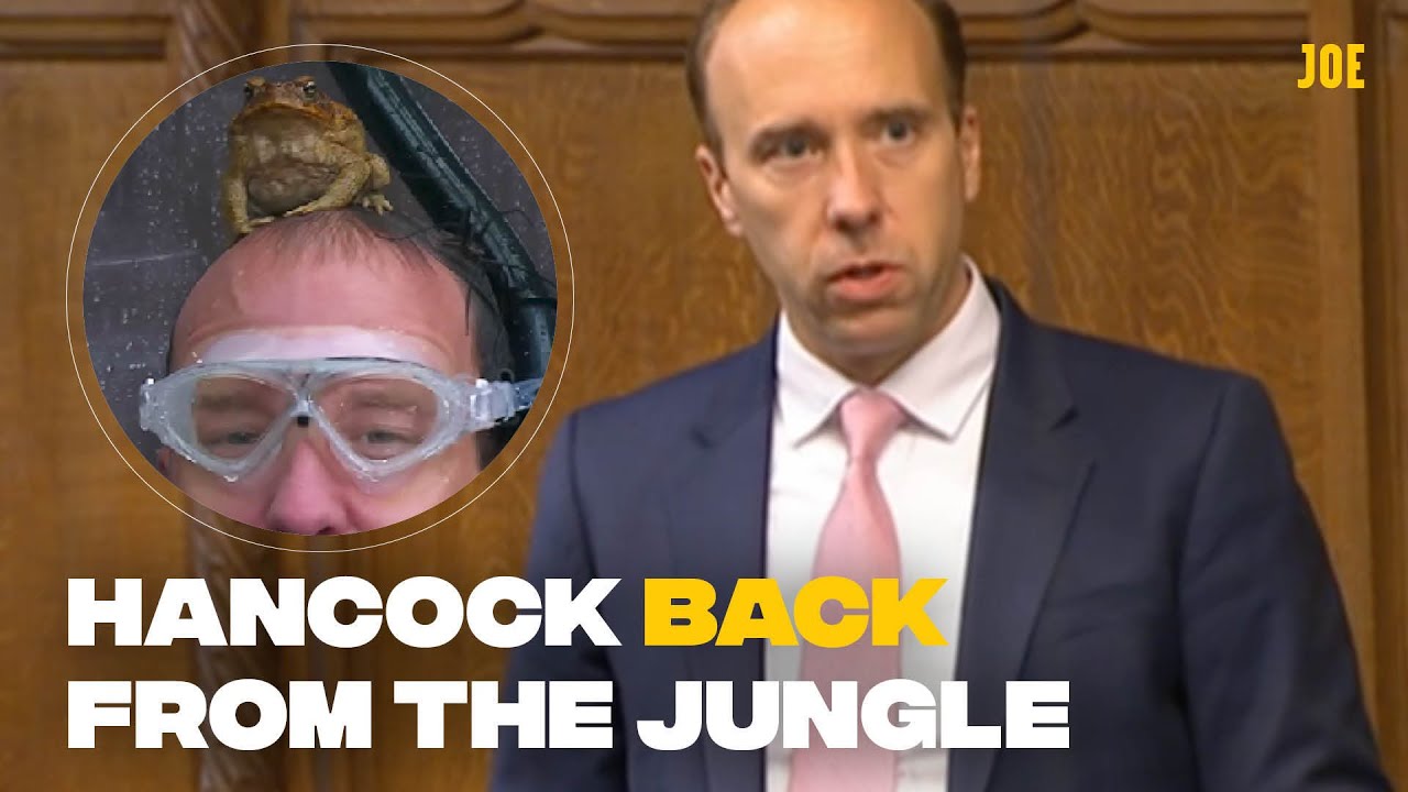 Matt Hancock shamelessly jokes around on his return to Parliament - YouTube