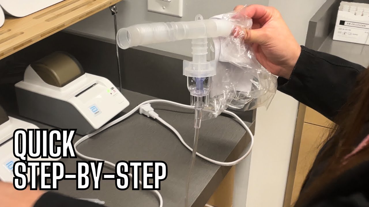 How to Set Up a Nebulizer Treatment in the Office - YouTube