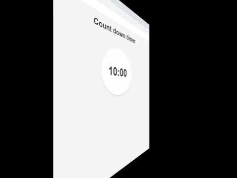 How to create count down timer using HTML CSS and JavaScript - YouTube
