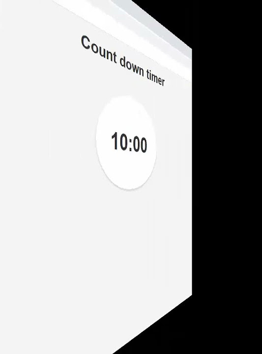 How To Create Count Down Timer Using Html Css And Javascript Youtube