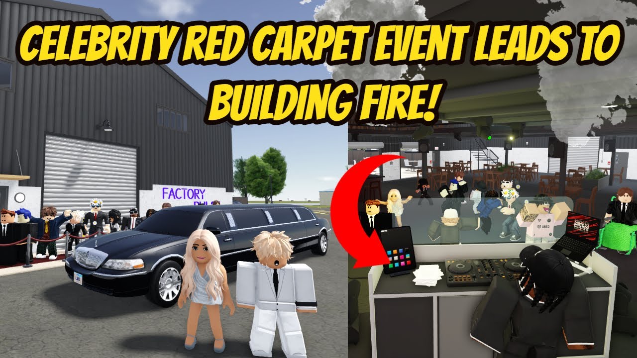 Greenville, Wisc Roblox l Celebrity Red Carpet Limo Escort Event FIRE ...