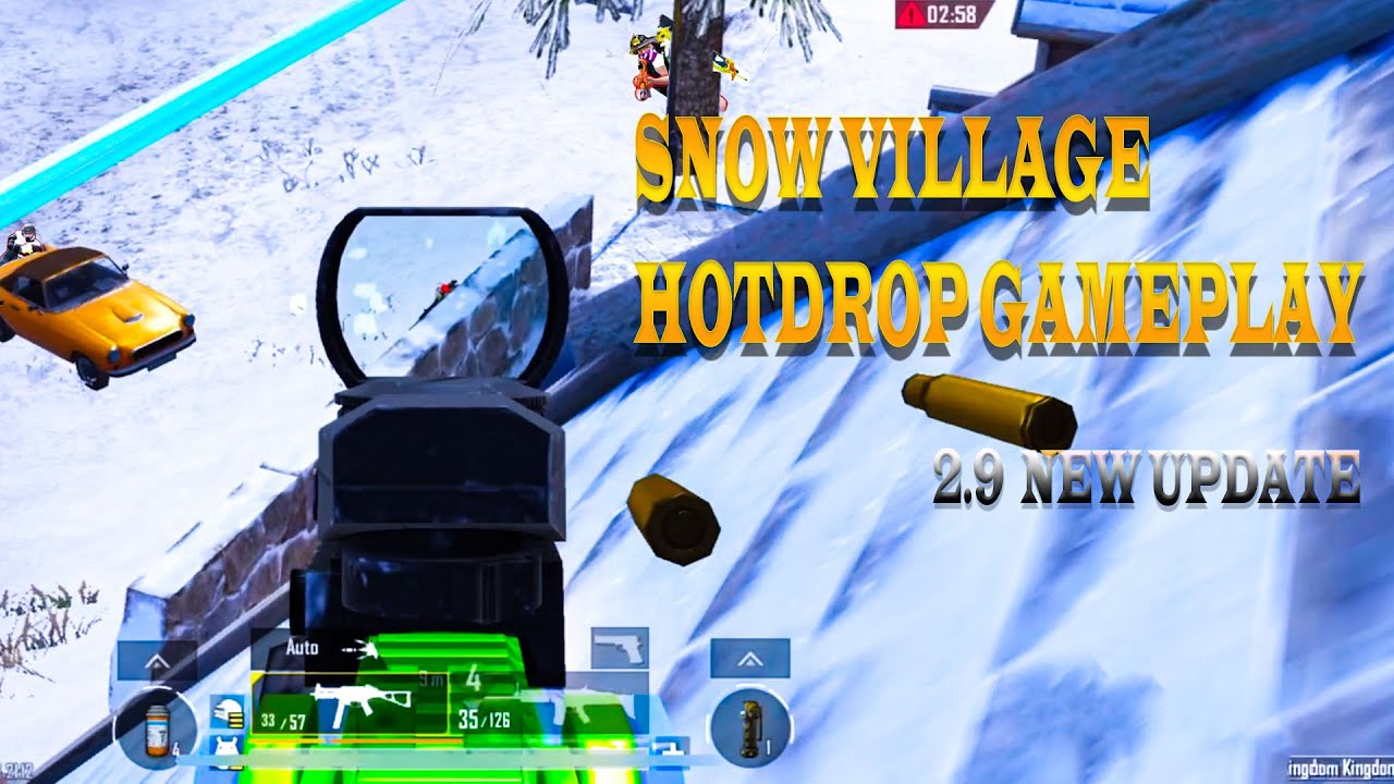 BGMI 2.9 NEW UPDATE SNOW VILLAGE HOTDROP GAMEPLAY | BGMI WINTER UPDATE ...