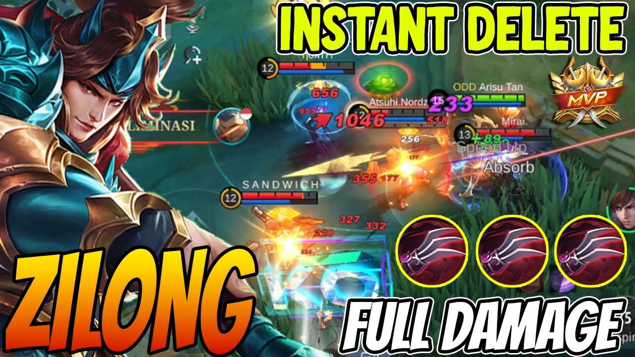 ZILONG INSANE DAMAGE BUILD ITEM - Zilong Best Build 2023 ~ MLBB - YouTube