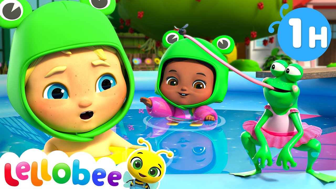 5 Little Speckled Frogs - Ribbit, Ribbit🌻Lellobee City Farm - Kids ...