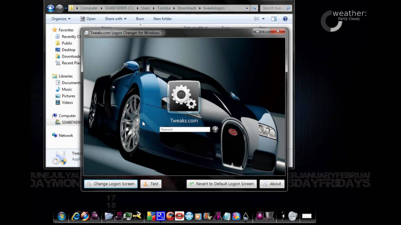 Change the Logon Screen in Windows 7 (Simplified Version) - YouTube