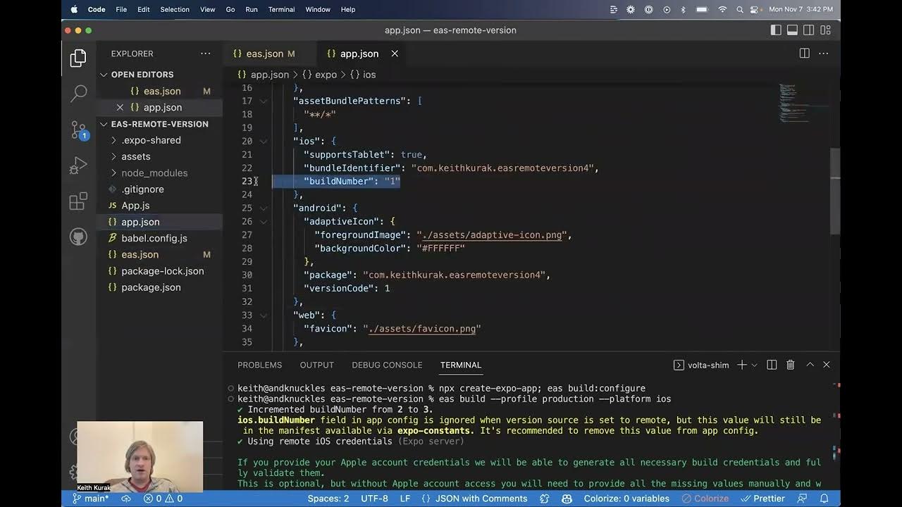 Expo Feature Focus: Expo EAS Build | Automatic App Version Management - YouTube