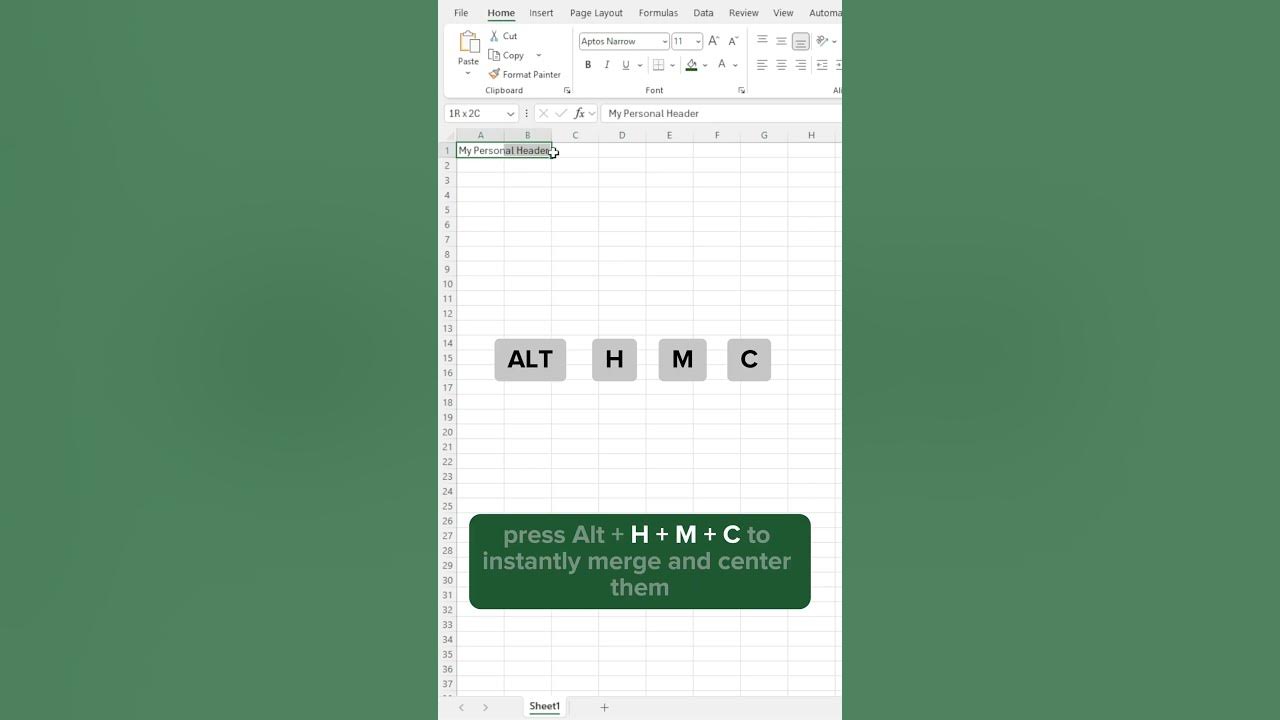 Stop Formatting Cells Manually! Merge Cells the Right Way in Excel! - YouTube