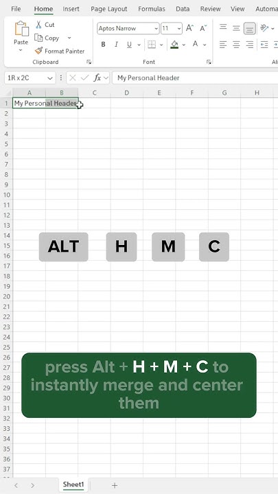 Stop Formatting Cells Manually! Merge Cells the Right Way in Excel! - YouTube