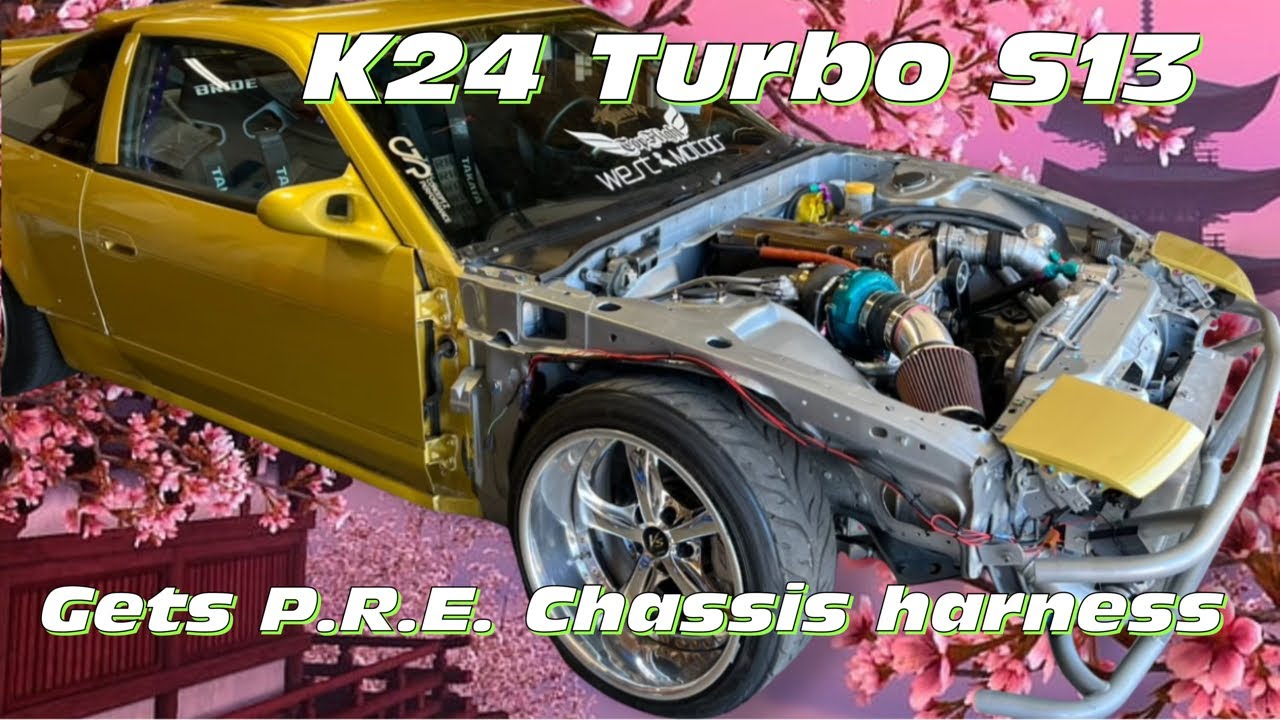 How to install P.R.E. Chassis harness on S13 or any other chassis - YouTube