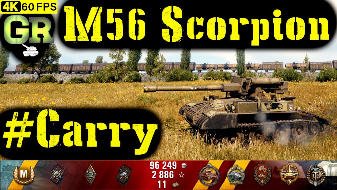 World of Tanks M56 Scorpion Replay - 8 Kills 3.5K DMG(Patch 1.4.0) - YouTube