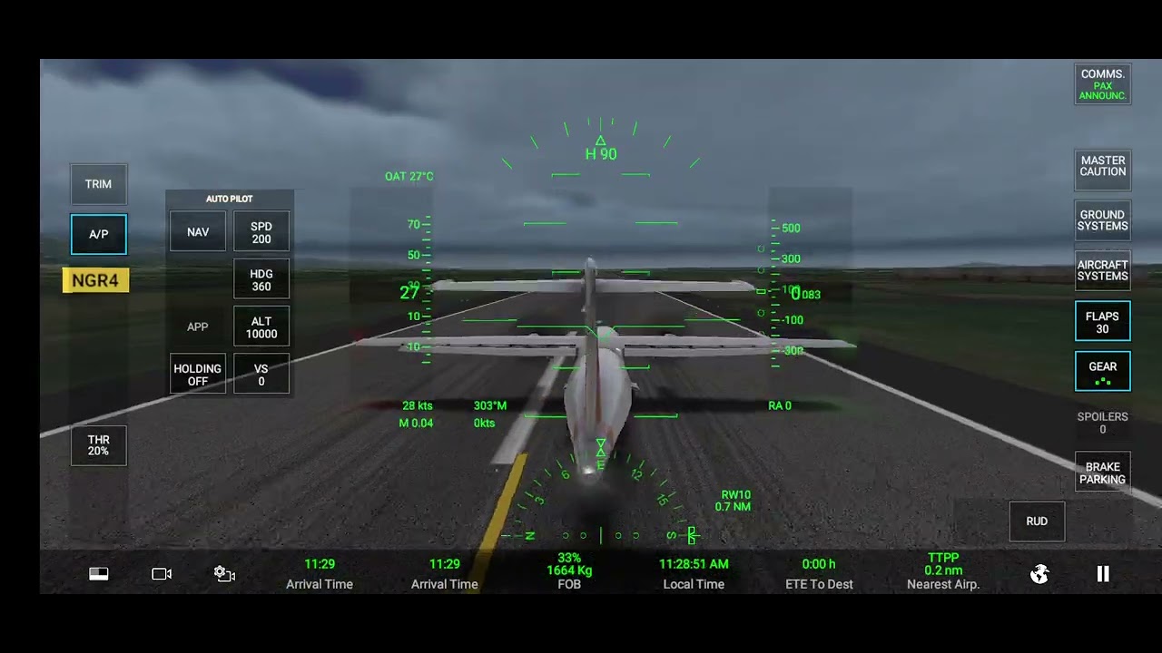RFS MOBILE TAB-POS APPROACH WITH CARIBBEAN AIRLINES ATR 72-600 - YouTube