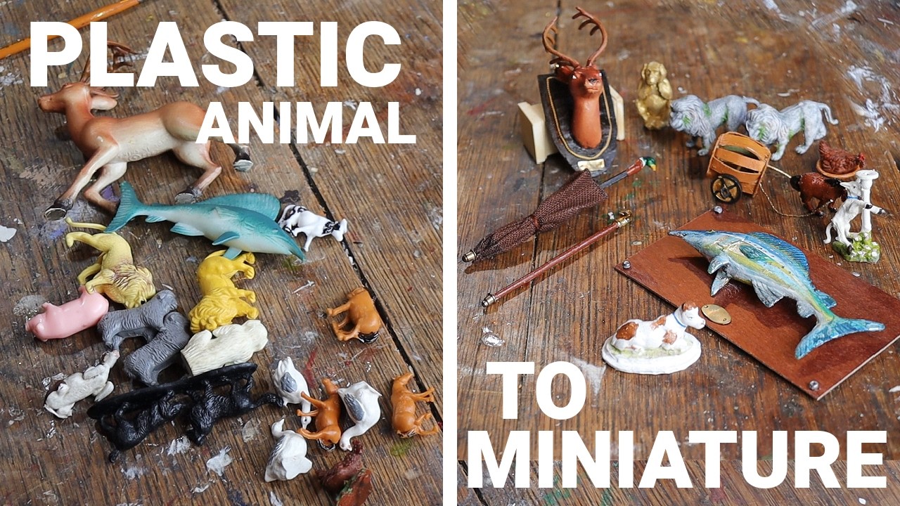 What Miniatures Can We Make With A Bag Of Thrifted Plastic Animals ...