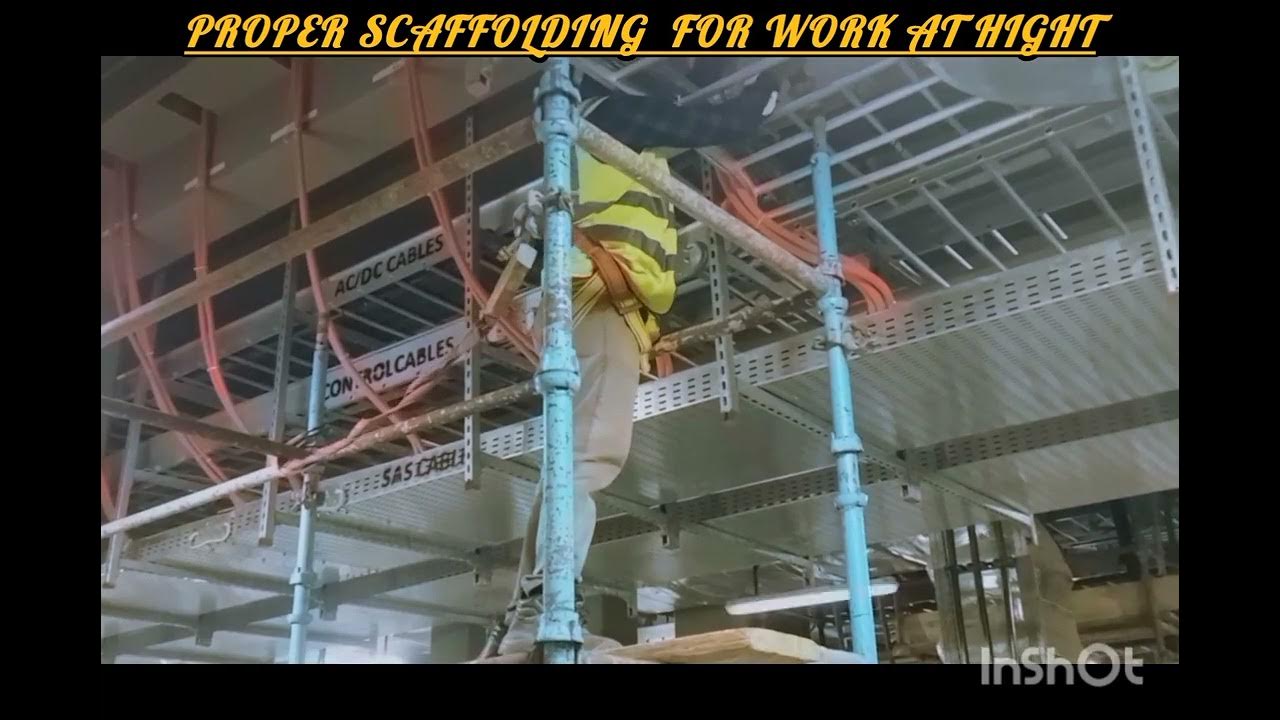 Proper scaffolding for work at hight🔨🔩🔧 - YouTube