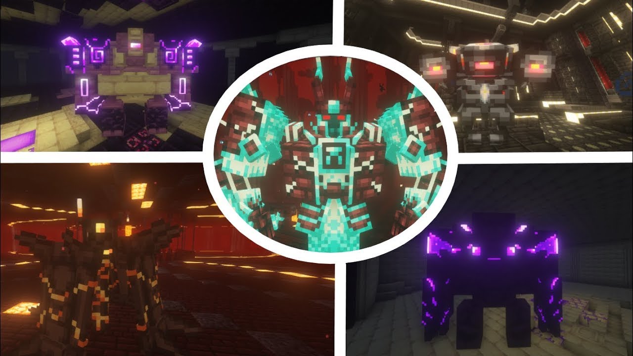 I battled the hardest bosses in minecraft - YouTube