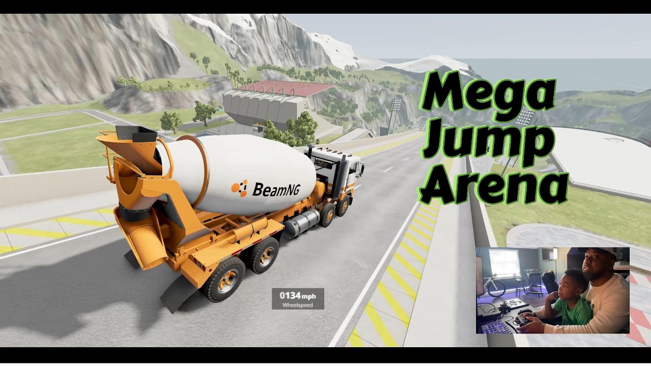BeamNG Drive| Mega Ramp - YouTube
