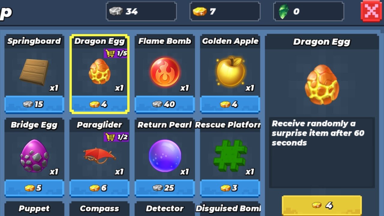 New Dragon Egg and SpringBoard in BedWars New Update! (Blockman Go ...