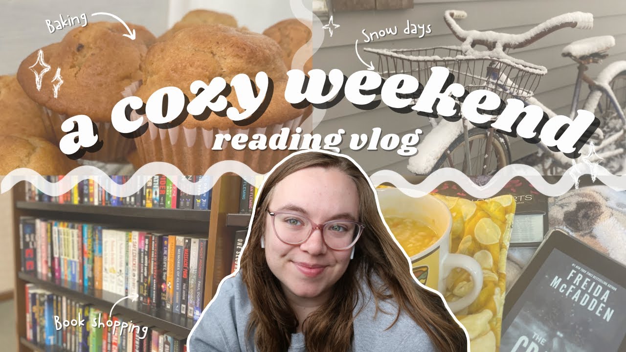 a cozy weekend in my life | reading vlog, baking, book shopping, etc. 📚 ...