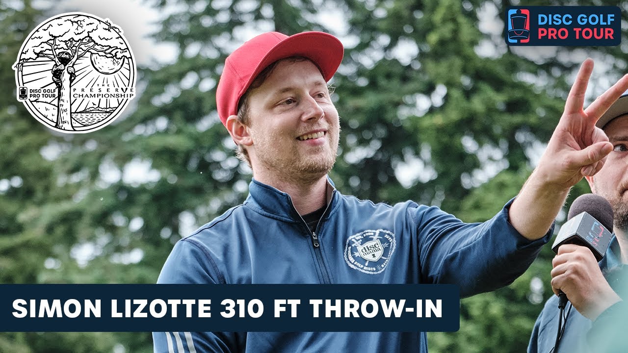 Simon Lizotte 310 FT Throw-In for Eagle | Preserve Championship - YouTube