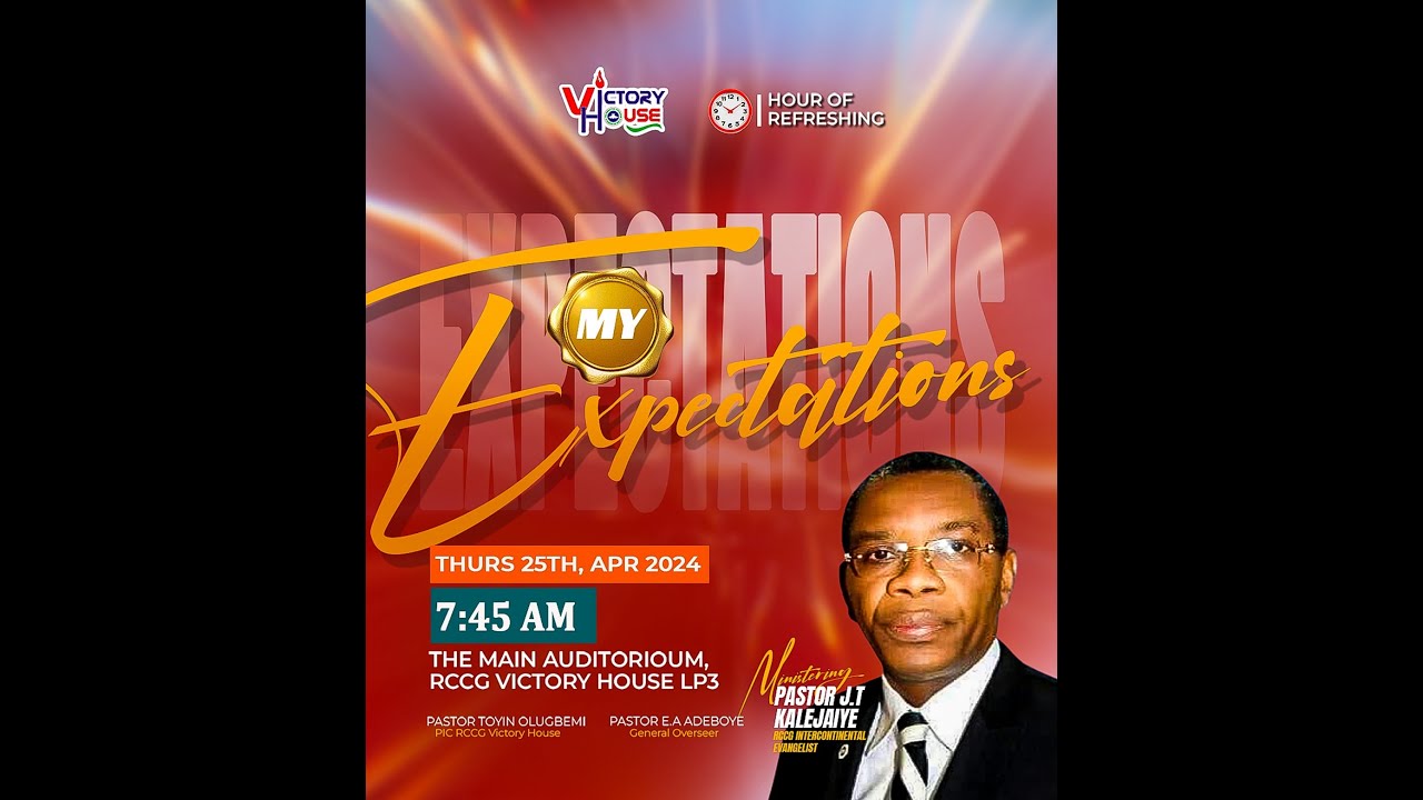 HOUR OF REFRESHING || 25TH APRIL 2024|| RCCG VICTORY HOUSE FESTAC - YouTube