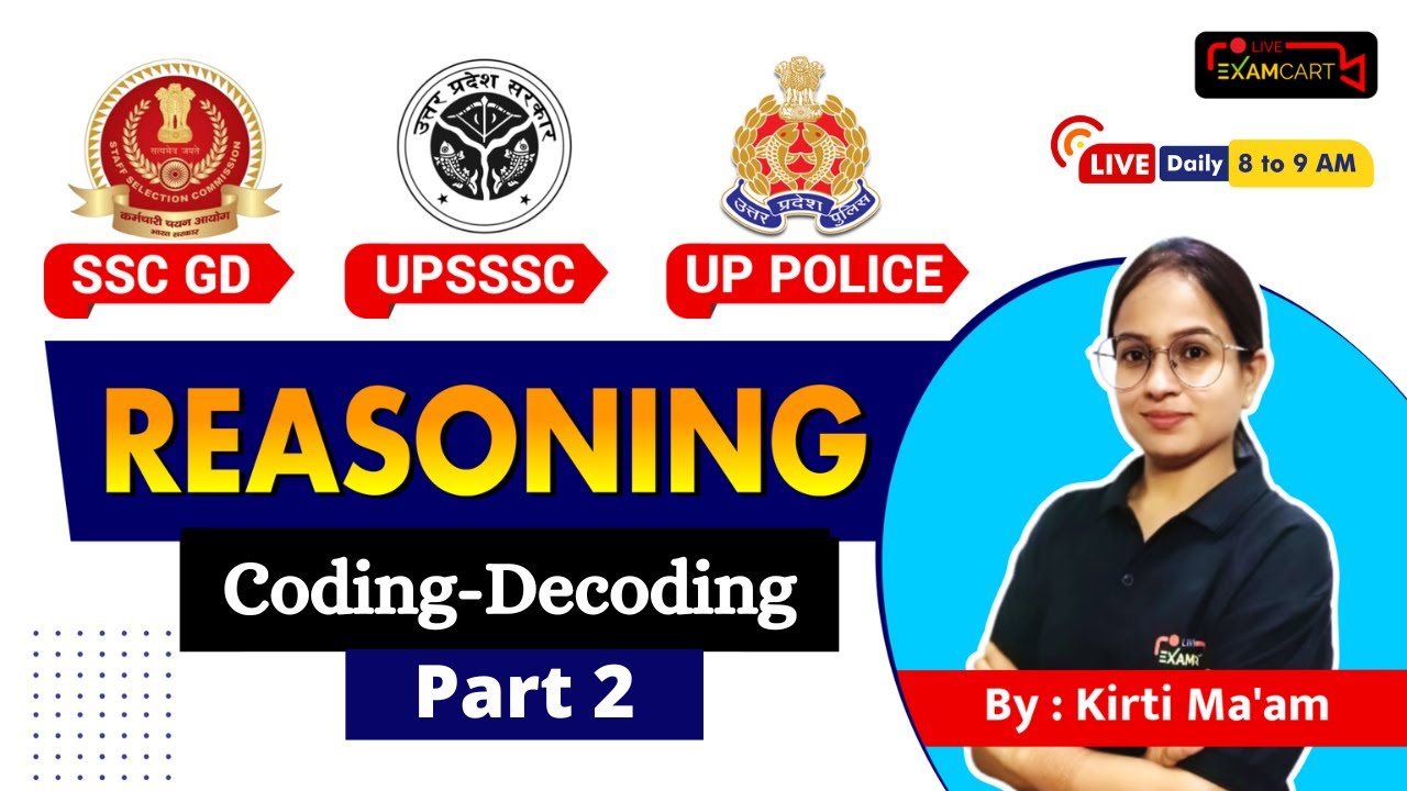 Coding Decoding Part 2 Important Concepts Ssc Gd Upsssc Up Police Youtube