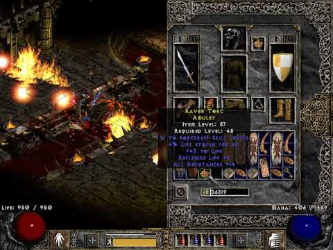 Diablo 2 - Lidless Wall Drop - Holy Grail (106 out of 502) - YouTube