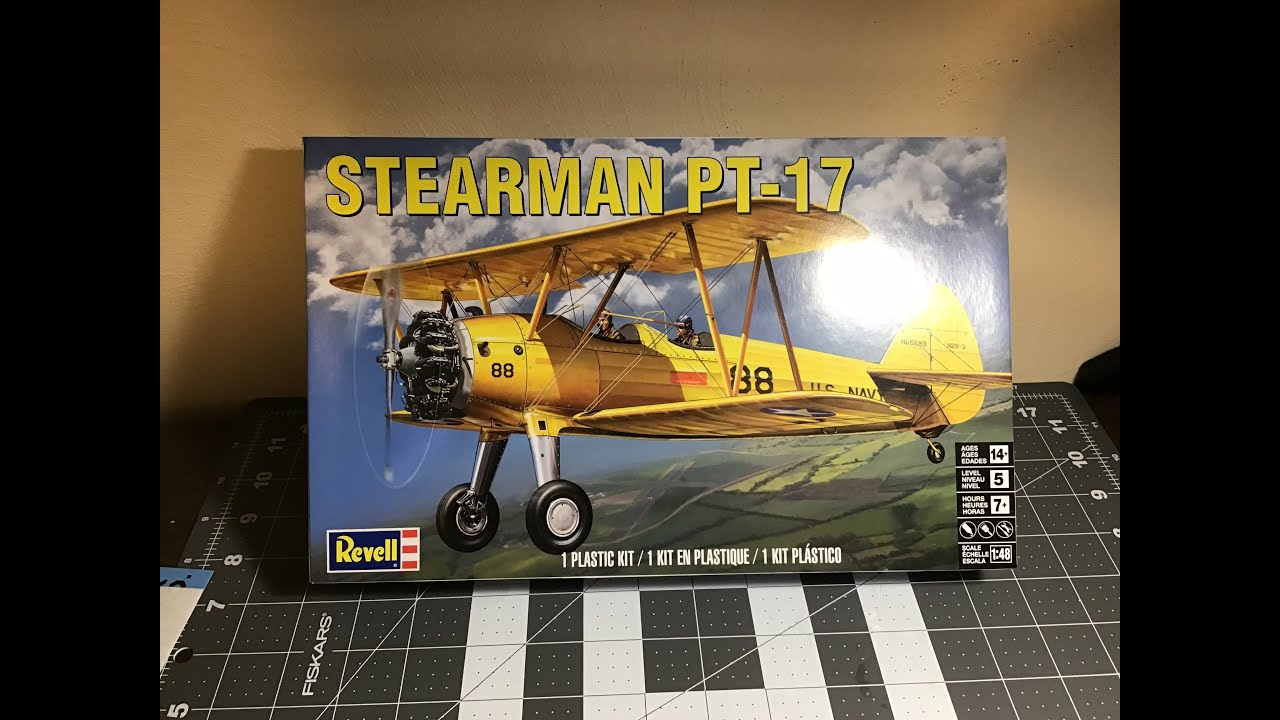 Revell Stearman PT-17 Unboxing - YouTube