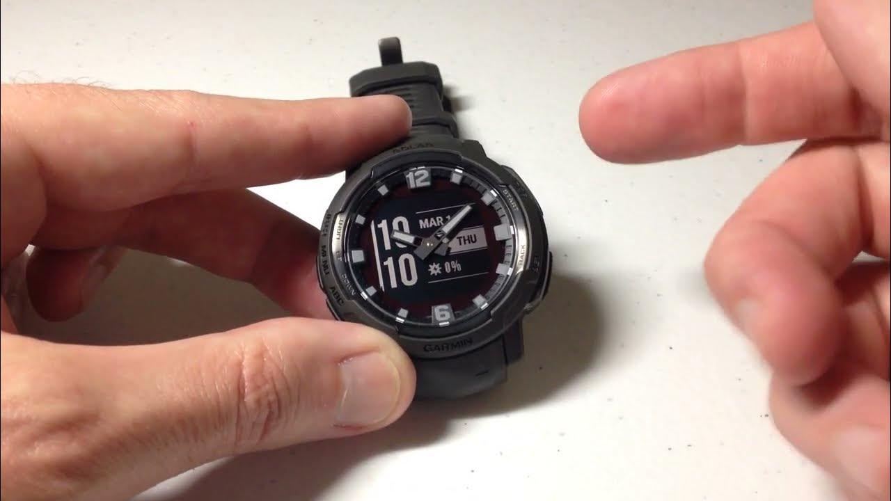 Garmin Instinct Crossover | Change and customize watchface - YouTube
