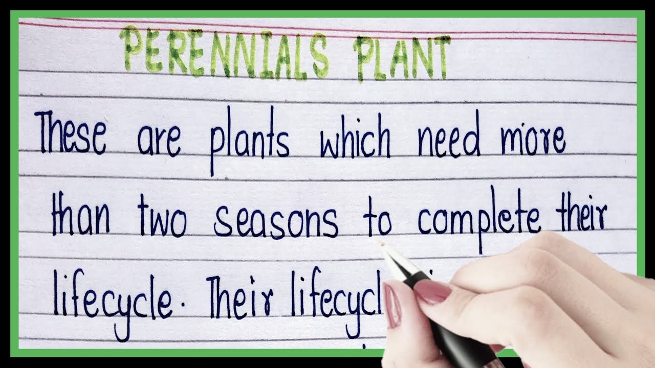 What are perennial plant | Definition of perennial plant ☘️ - YouTube