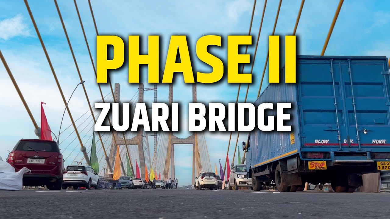 EXCLUSIVE: 1ST LOOK OF NEW ZUARI BRIDGE PHASE II - YouTube