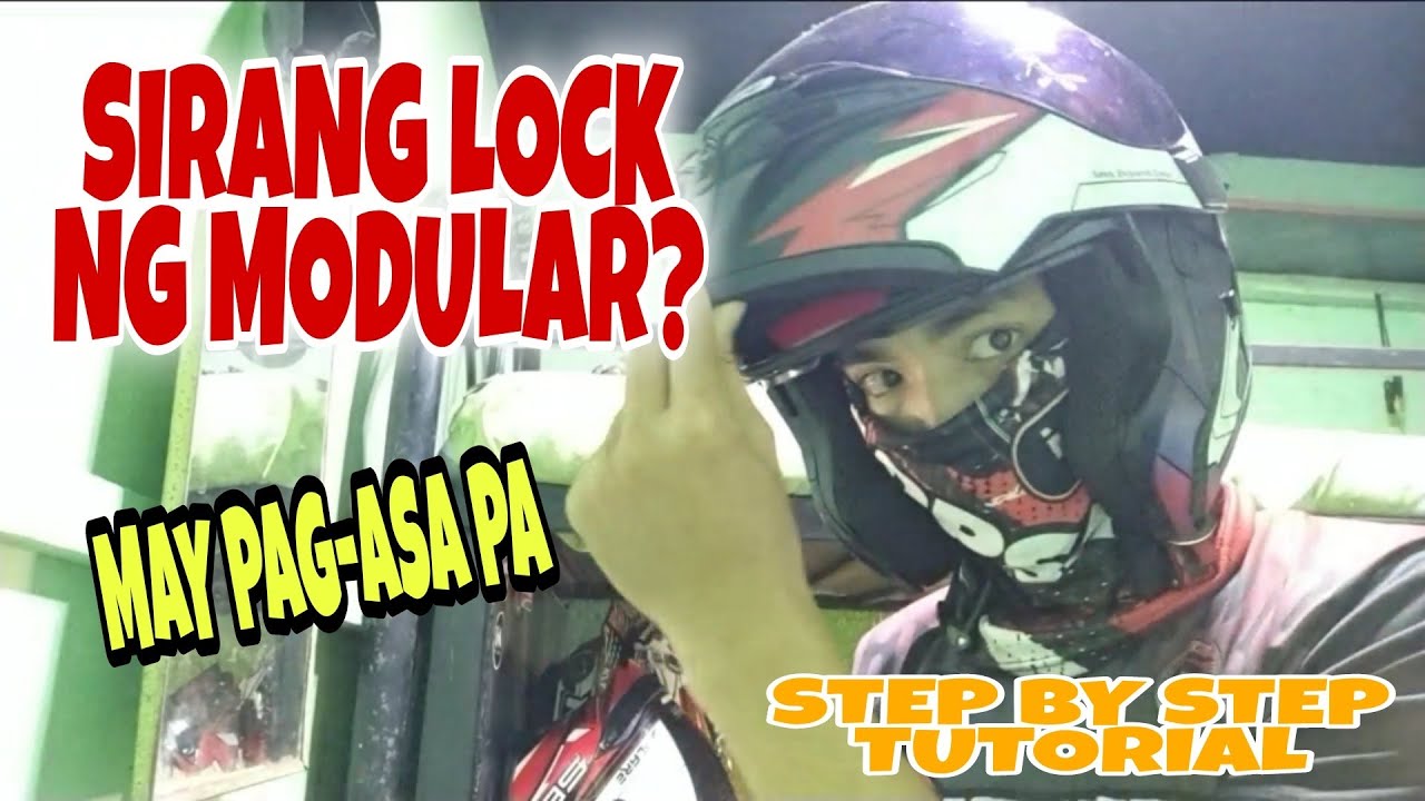 HOW TO FIX MODULAR HELMET | SIRA NA ANG LOCK | STEP BY STEP TUTORIAL ...