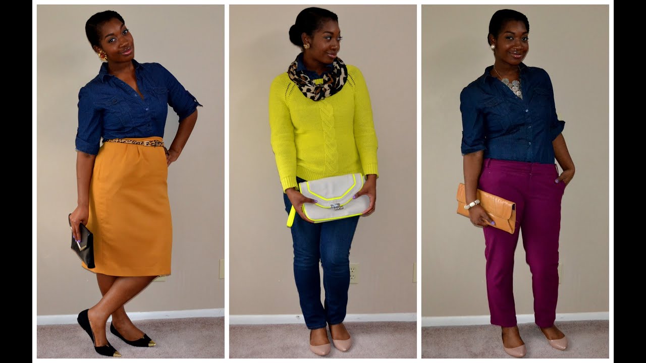 How To Style A Denim Top 3 Ways - YouTube