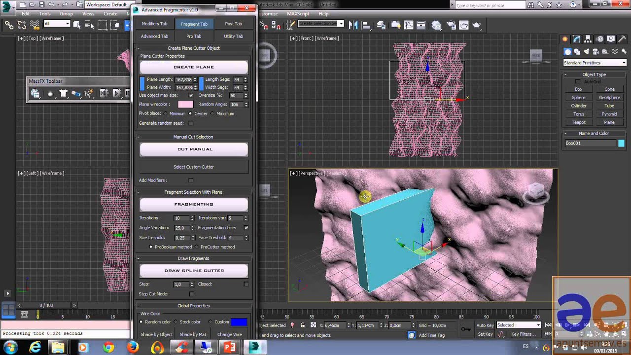 M3-2014: 05 Fracture Voronoi. Vorofrag 2.5. Advanced Fragmenter - YouTube