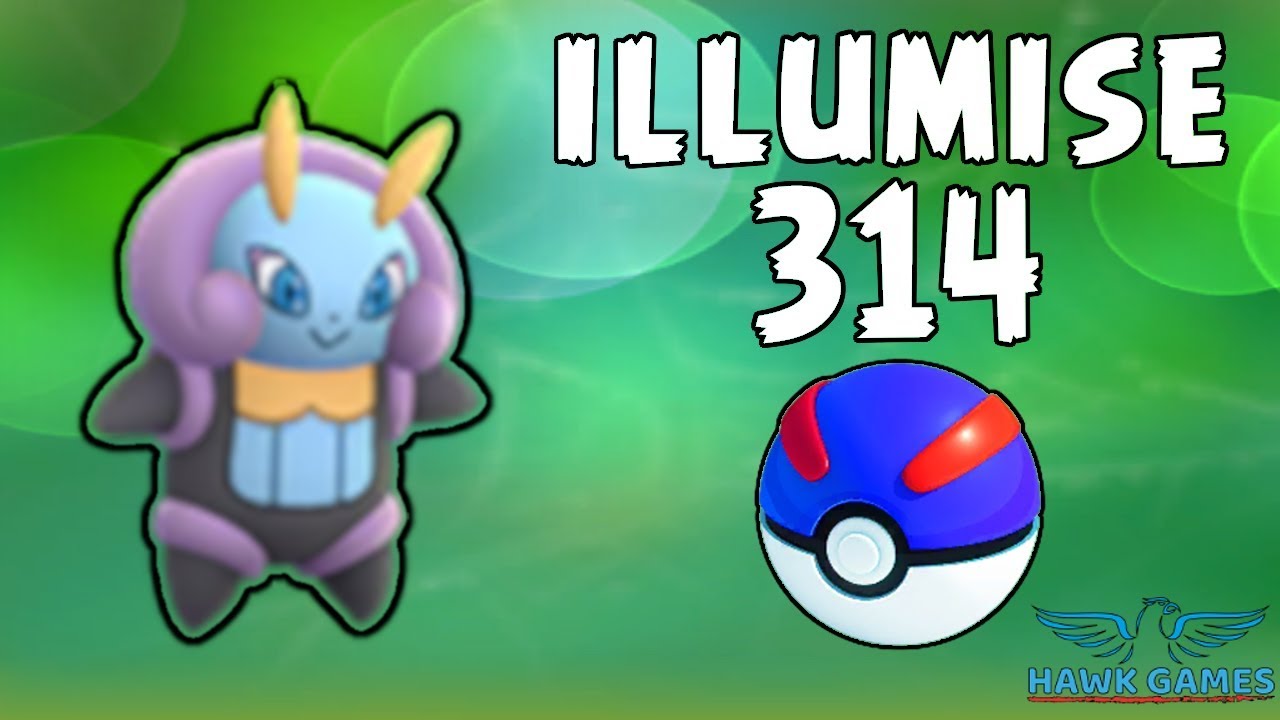 Illumise caught - Generation 3 Pokedex 314 - Pokemon GO [No Hack] Where ...