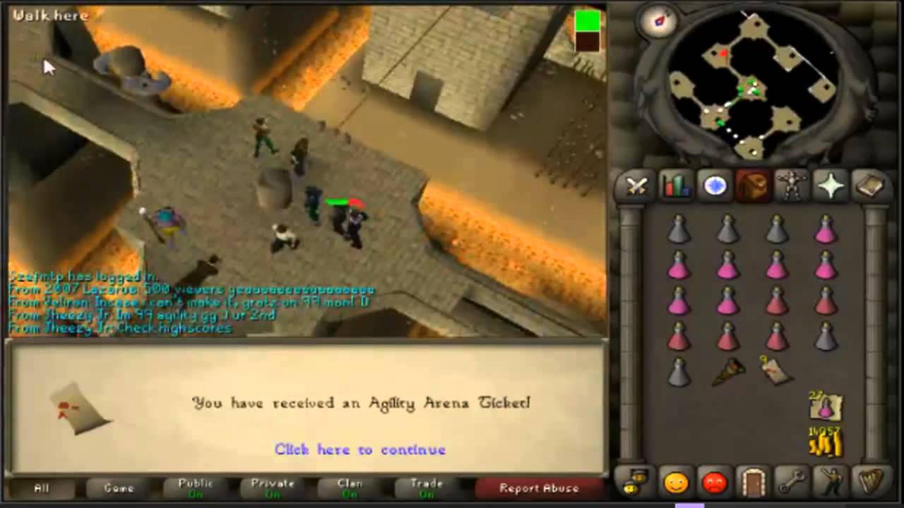 First to 99 Agility in Old School 07 RuneScape - YouTube