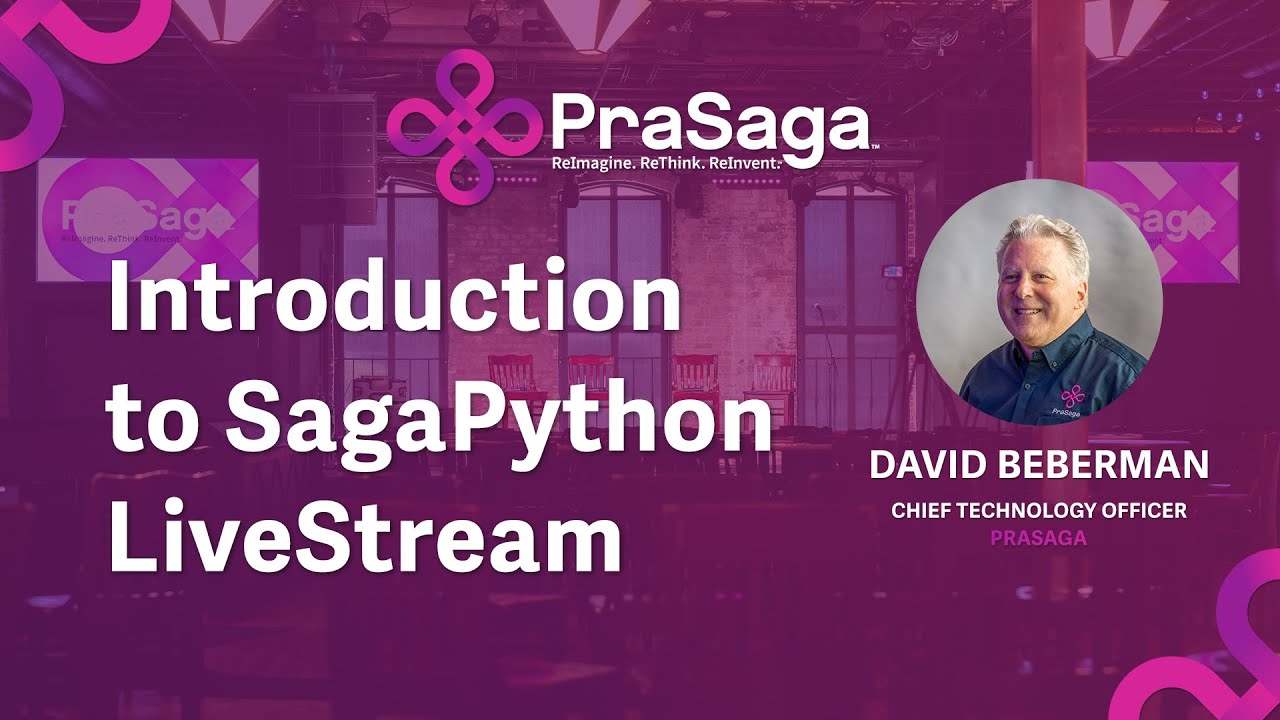 Join David Beberman, CTO/Co-Founder, for an introduction to SagaPython ...