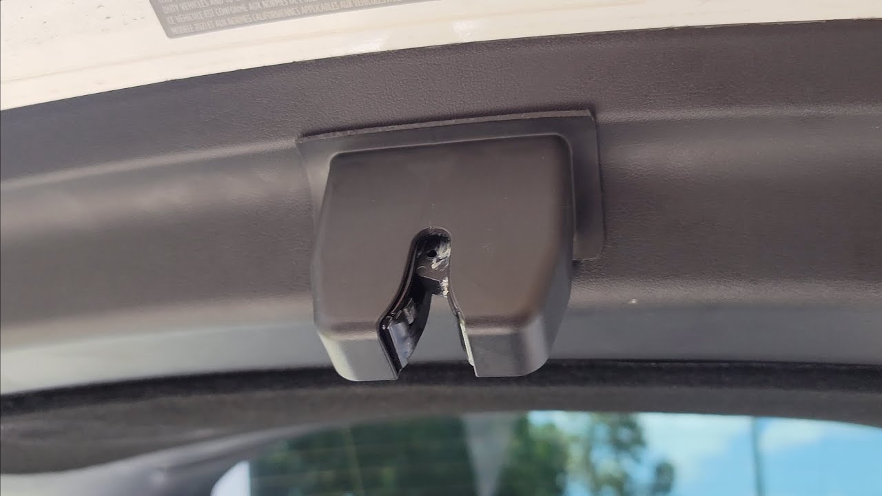 How to remove the plastic trunk latch cover for a Tesla Model Y - YouTube