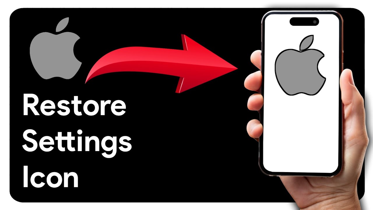 How to Bring Back the Missing Settings Icon on iPhone (EASY!) - YouTube
