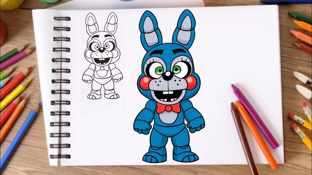 How to Draw Toy Bonnie | Five Nights at Freddy's - YouTube