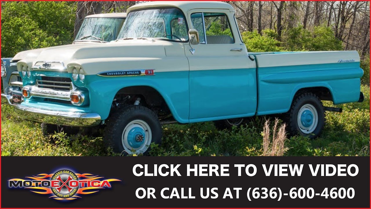 1959 Chevrolet Apache 4x4 || SOLD - YouTube