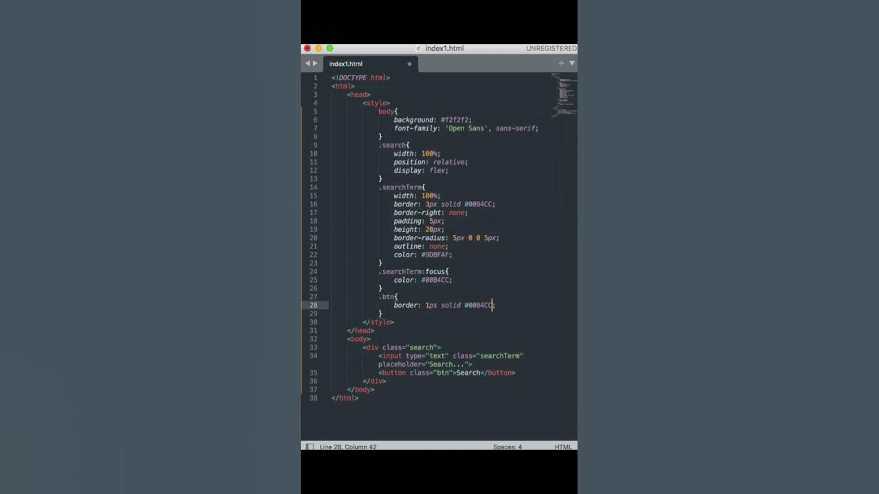 Search Bar Source Code In First Comment Html Css Codingvines Biscode