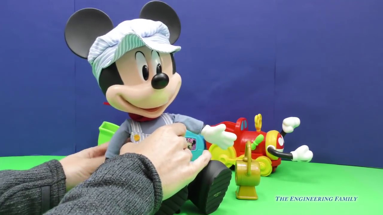 MICKEY MOUSE CLUBHOUSE Disney Mickey Talking Train Conductor Mickey ...