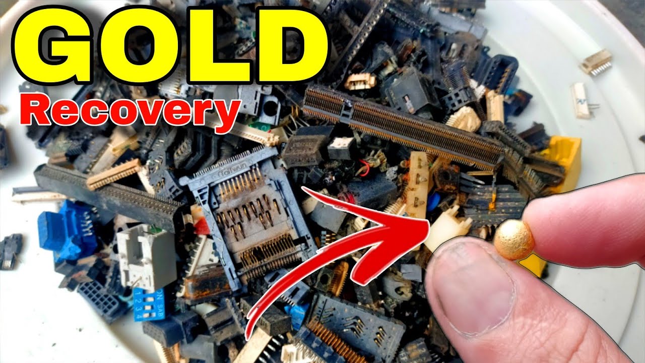 How to Gold Recovery from Gold Plated Pin /Gold Recovery from Mobile ...