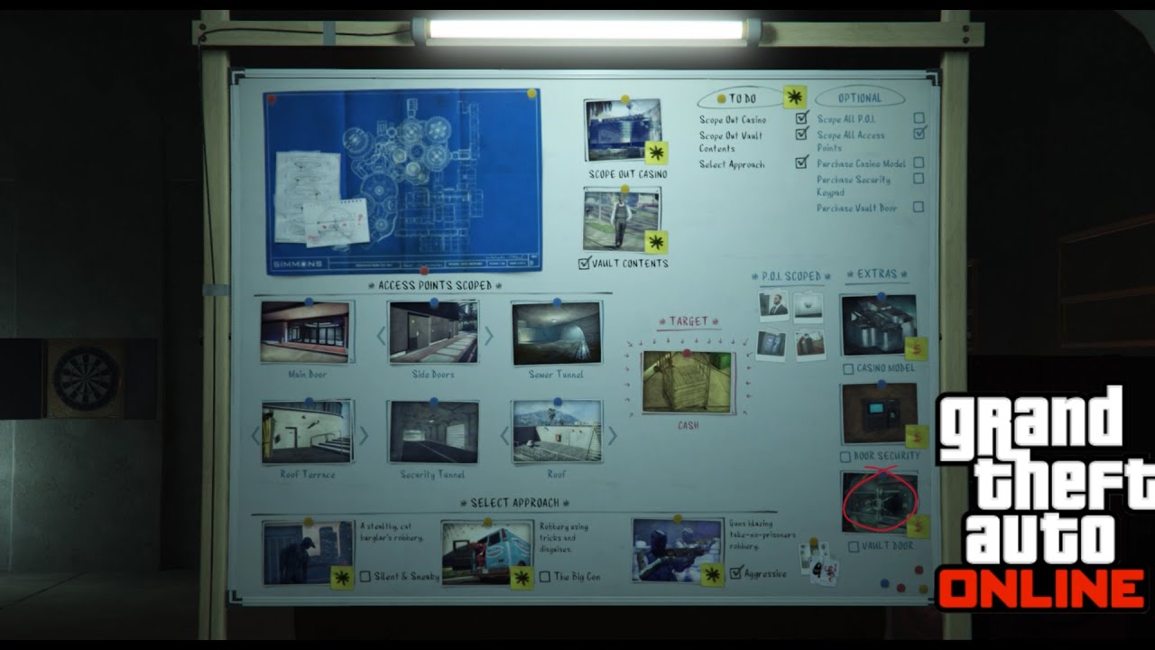 Gta 5 Online - Where To Find The Blueprint For The Vault Door - Casino ...