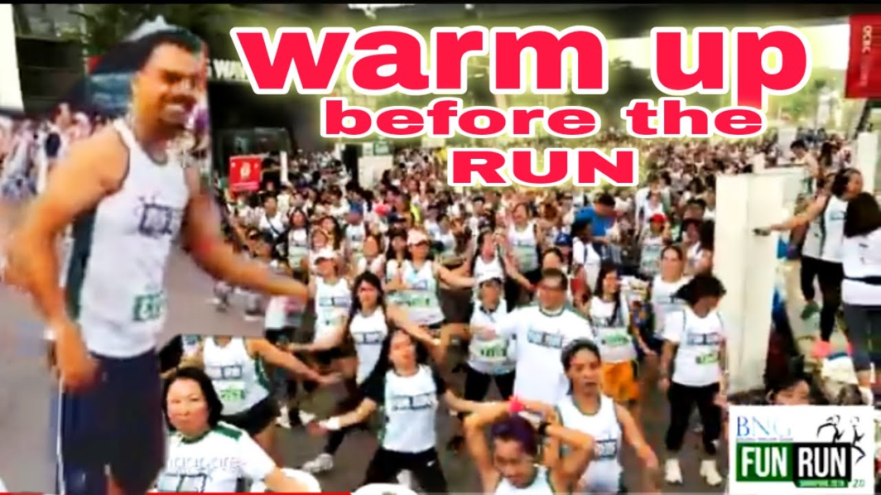 Warm up before the fun run started😁 -ZUMBA - YouTube