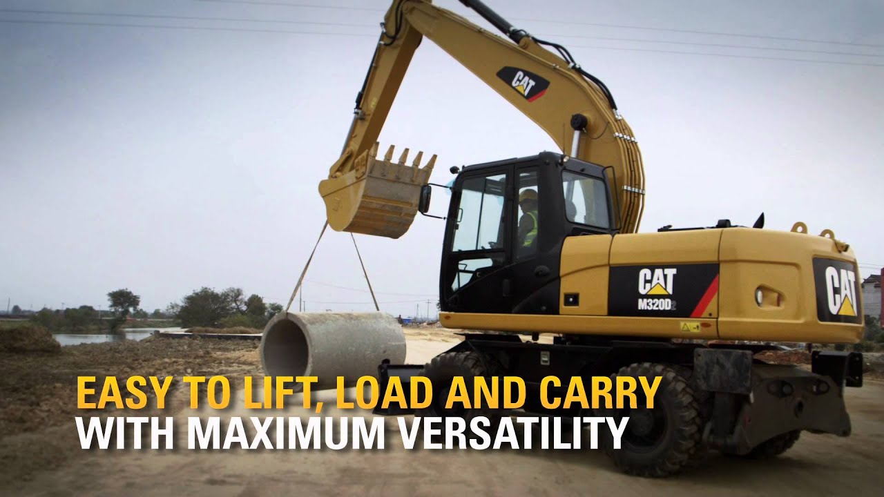 Cat® M320D2 Wheel Excavator - YouTube