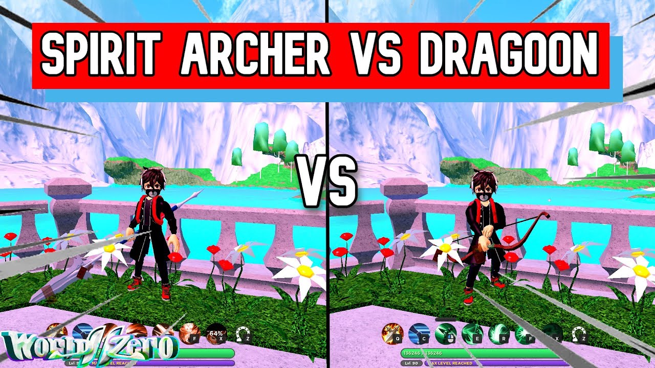 Spirit Archer vs Dragoon - World Zero | Roblox - YouTube